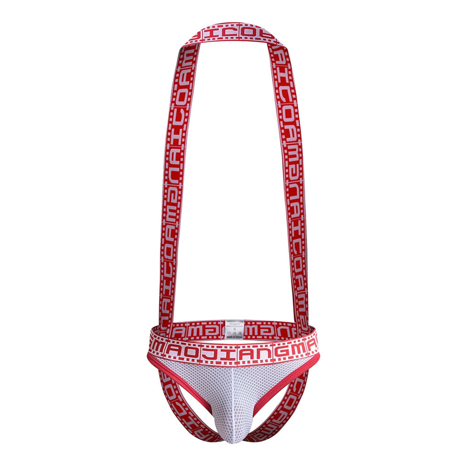 Herrnalise Men's Mesh Jockstrap Bodysuit Leotard Underwear Jumpsuits ...