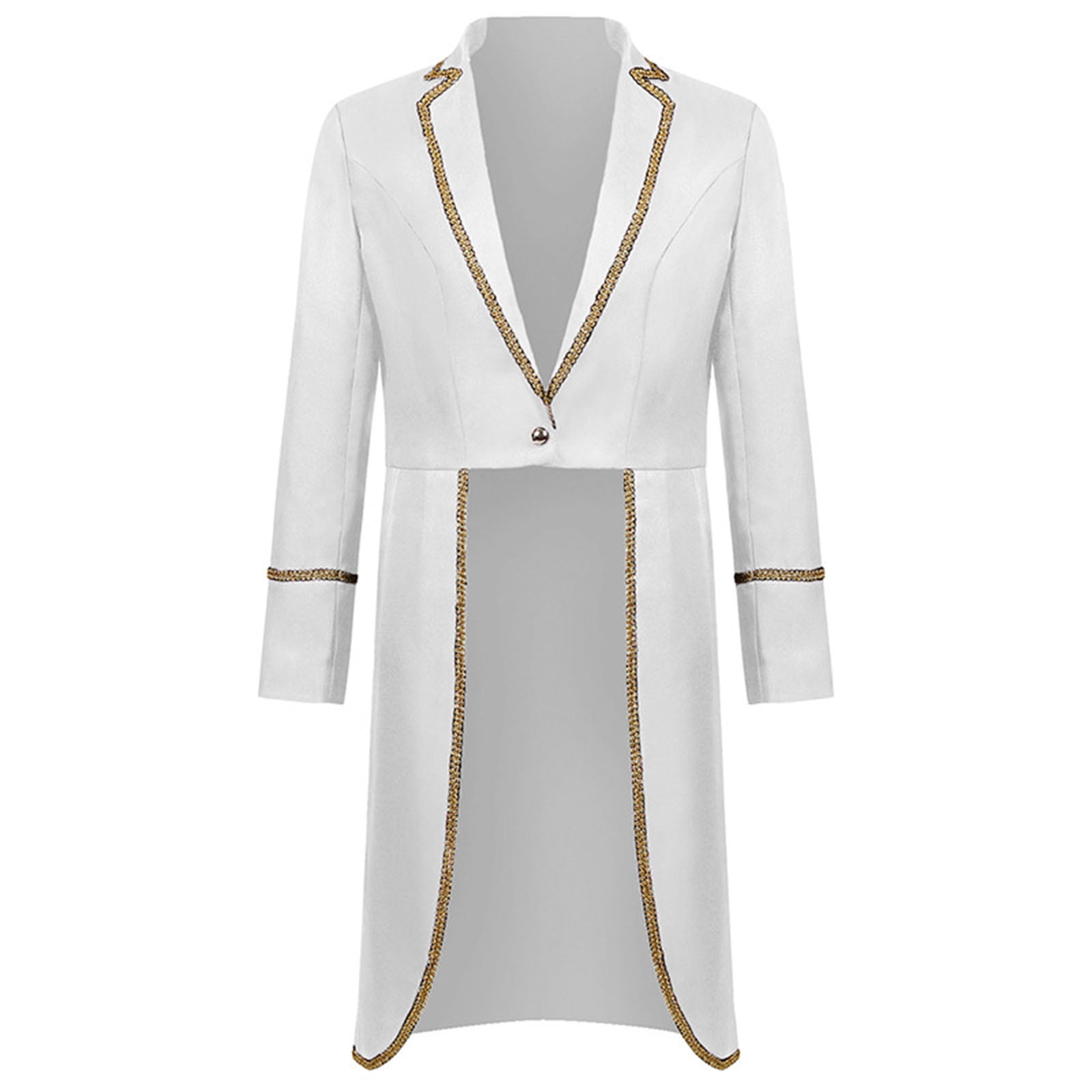Herrnalise Men's Steampunk Vintage Tailcoat Jacket, Gothic Renaissance ...