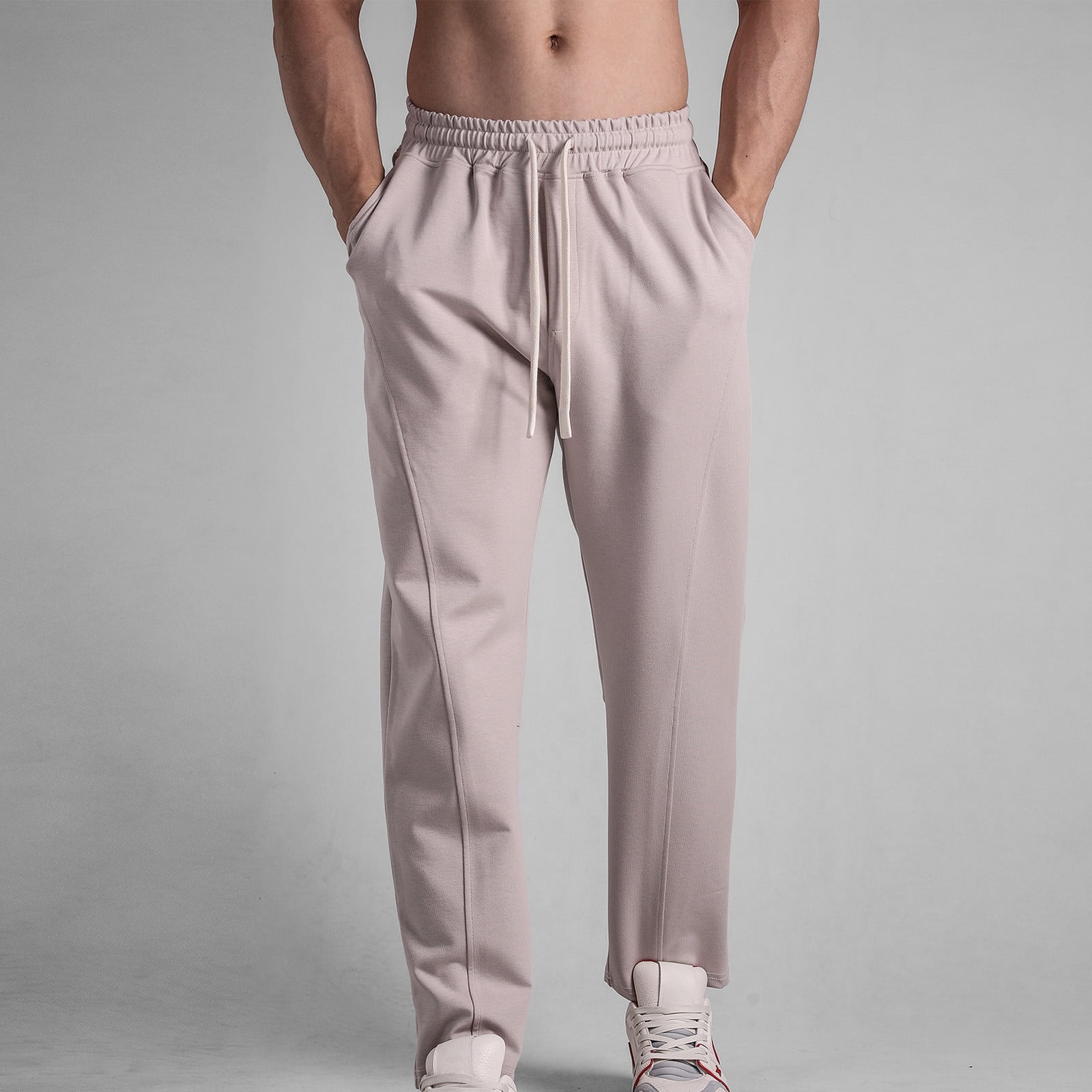 Herrnalise Men's Sweatpants Casual Lounge Cotton Pajama Yoga Pants Open ...