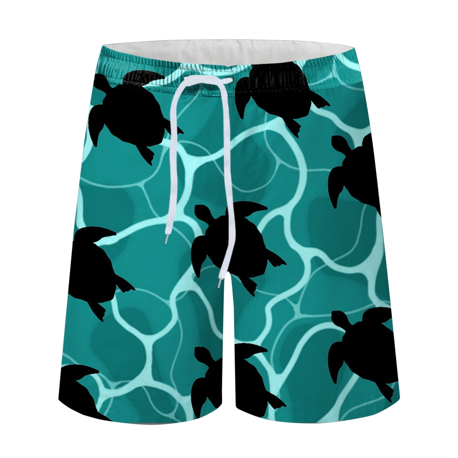 Herrnalise Mens Boys Short 80s 90s Vintage Swim 7" Trunks Comfy ...