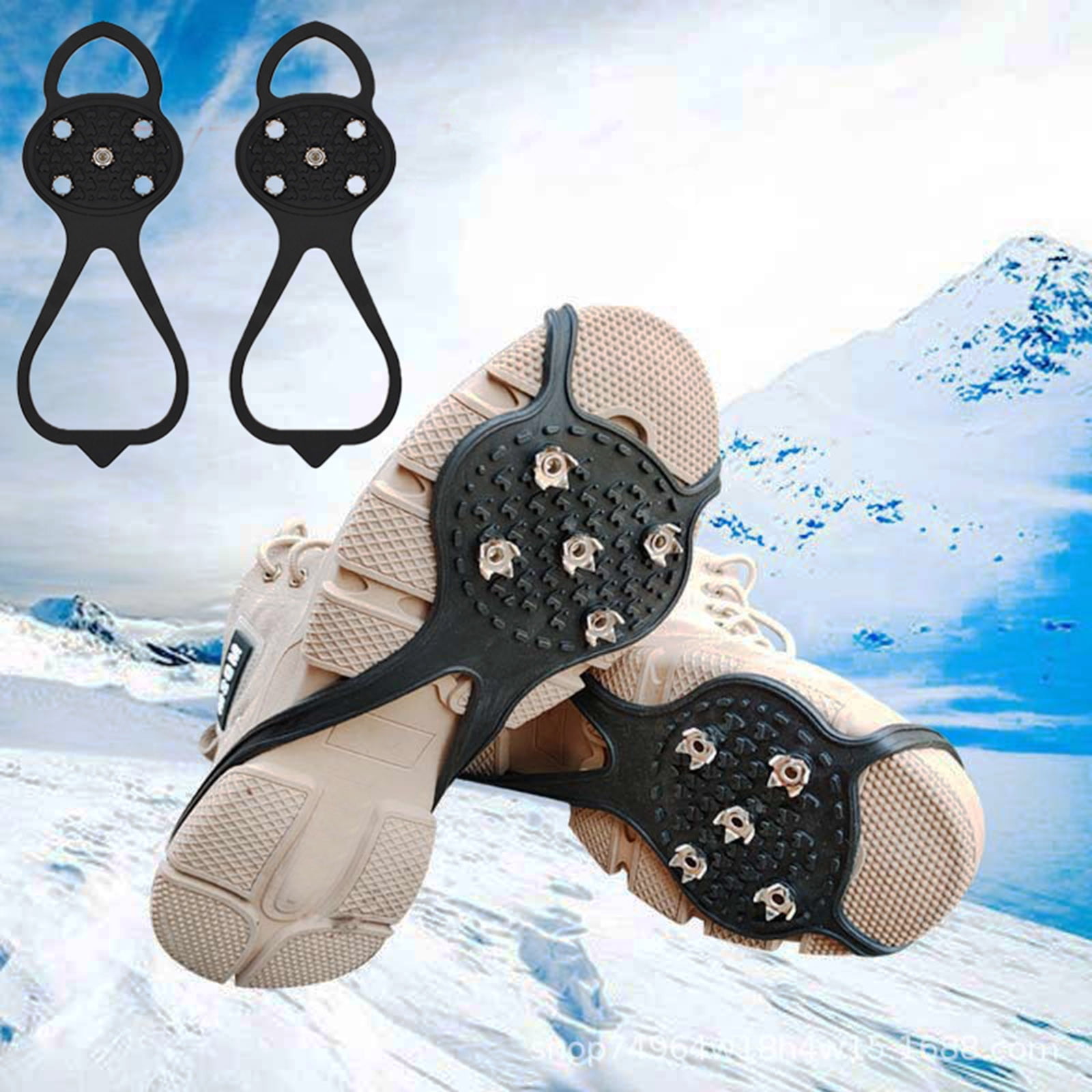Herrnalise Non Slip Shoe Grips for Ice, Universal Gripper Spikes Ice ...