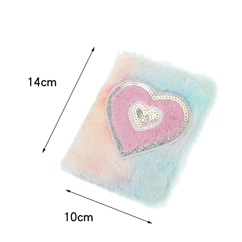 Herrnalise Office for Students Plush Cartoon Cute Diary Book Notebook ...