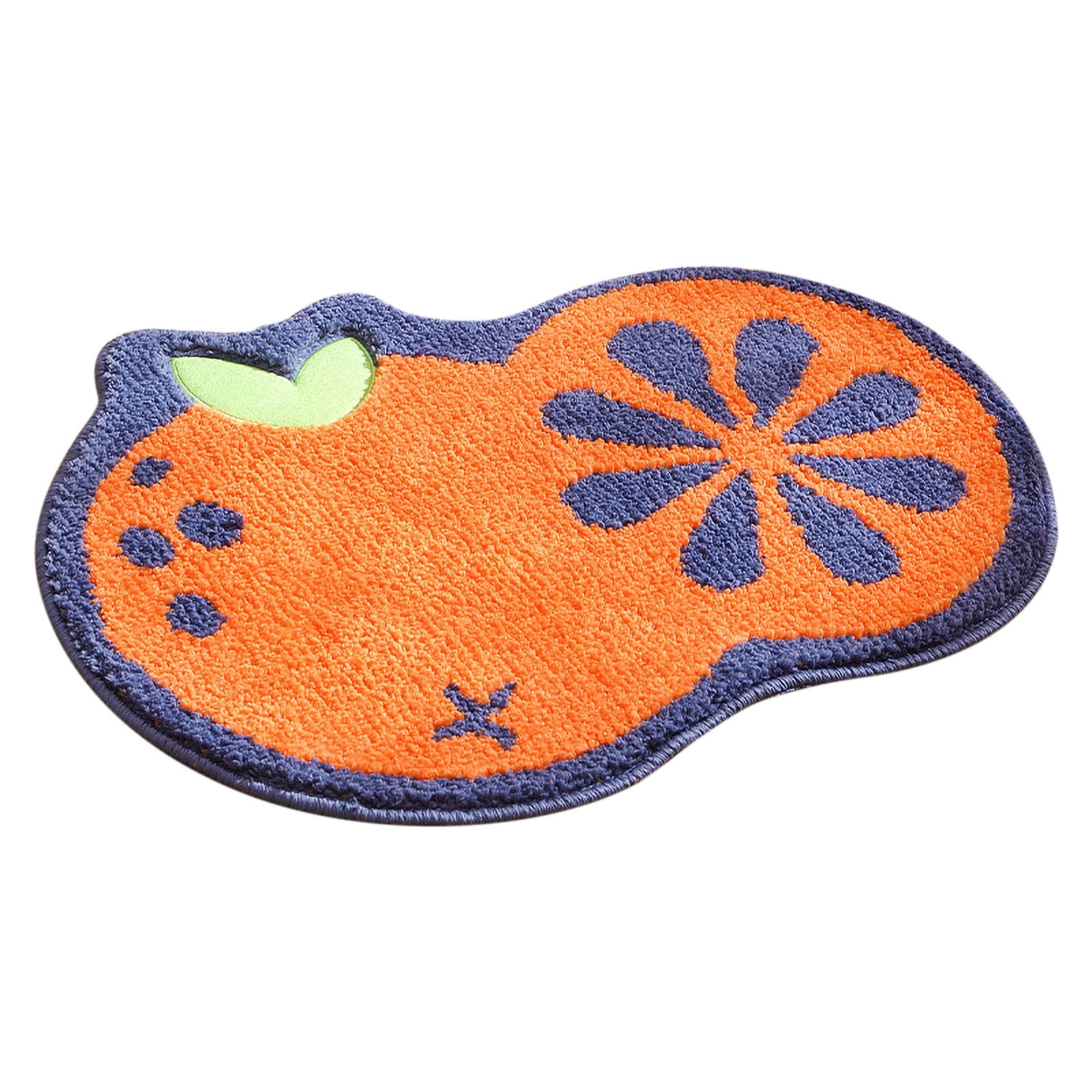 Herrnalise Orange Shaped Bathroom Rugs,Fruits Bath Rug for Spring ...