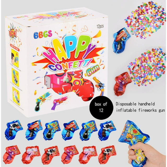 Herrnalise Party Poppers Confetti Poppers,Pack of 12pcs with Mixed ...