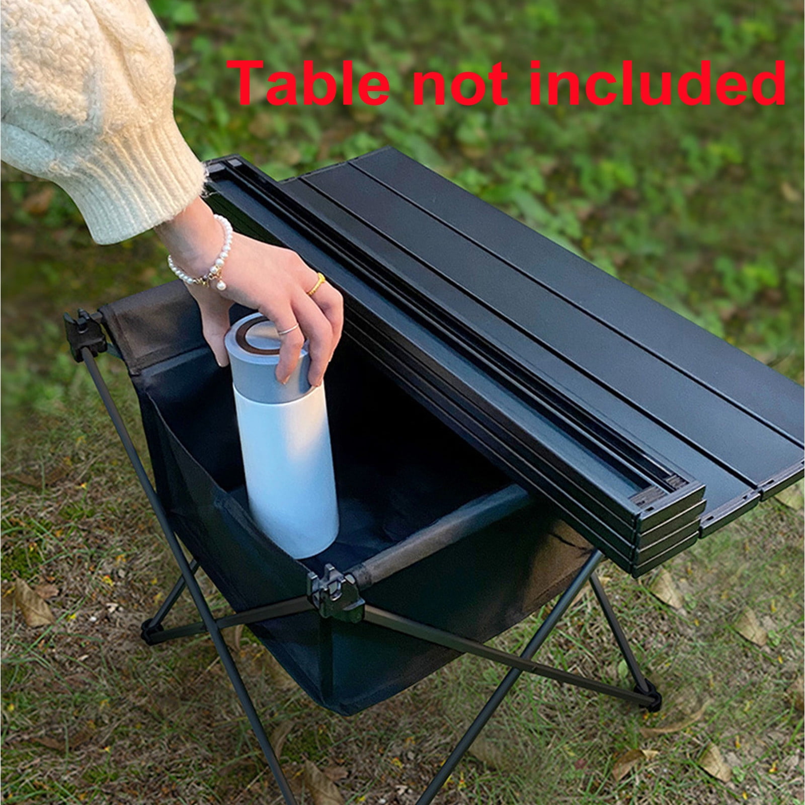 Herrnalise Portable Camping Table Ultralight Aluminum Camp Table ...