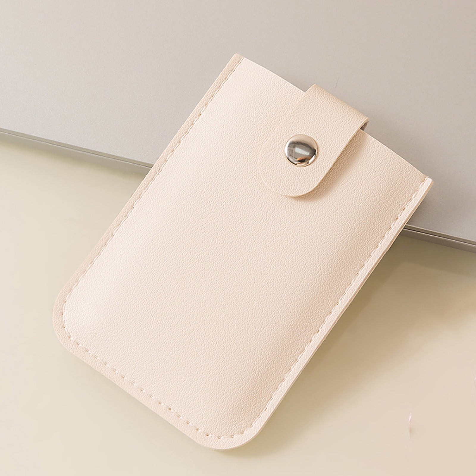 Herrnalise Pull-Out Card Organizer, Snap Closure Leather Organizer ...