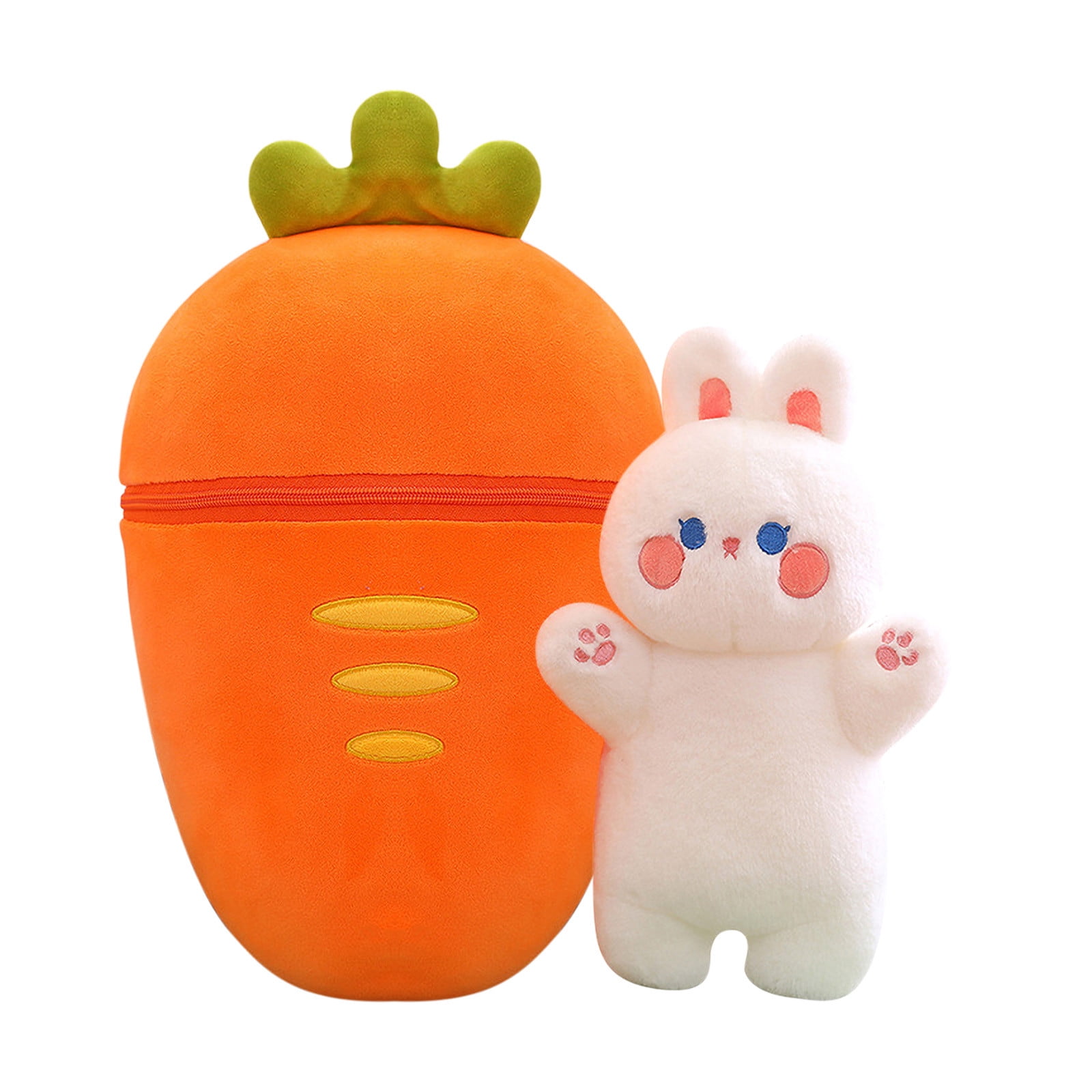 Herrnalise Radish Hug Rabbit Plush Pillow - Cute Rabbit/Pig+Carrot ...