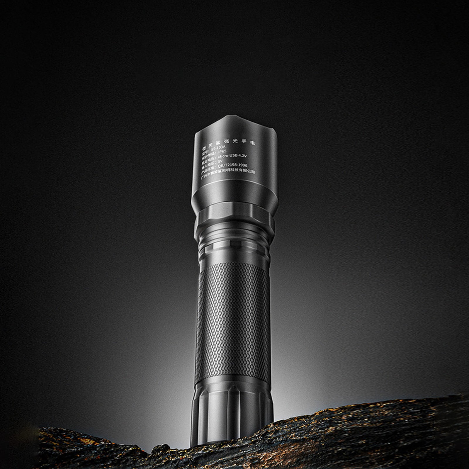 Herrnalise Rechargeable Flashlights High Lumens,LED Powerful Tactical ...