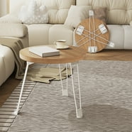 HomGarden Industrial Style Rectangle Wood Coffee Table with Metal ...