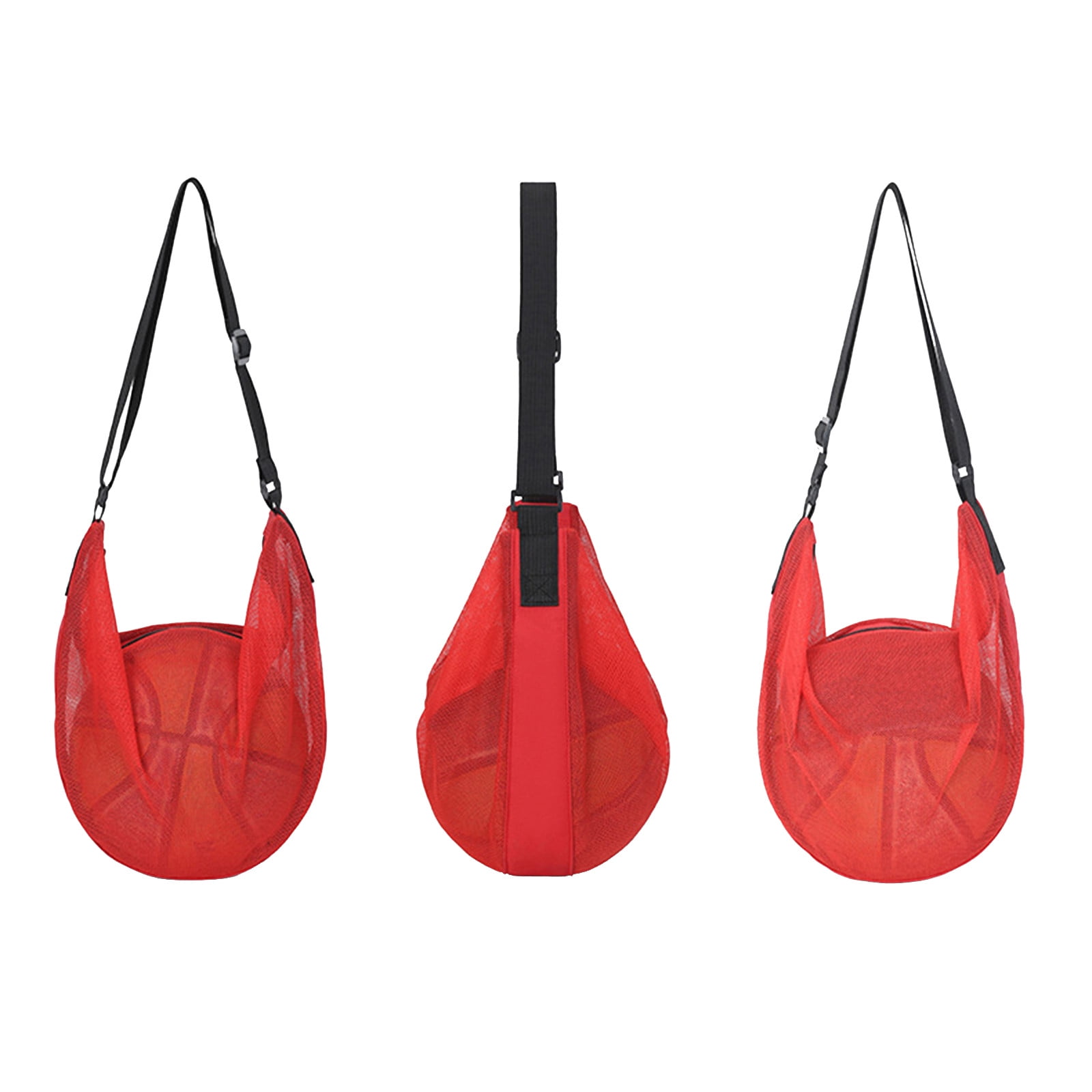 Herrnalise Single Ball Bag Mesh Carry Bag Sport Game Ball Storage Bag ...