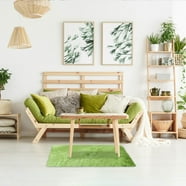 Chesapeake Seagrass Area Rug with Teal border (40" X 60") - Walmart.com