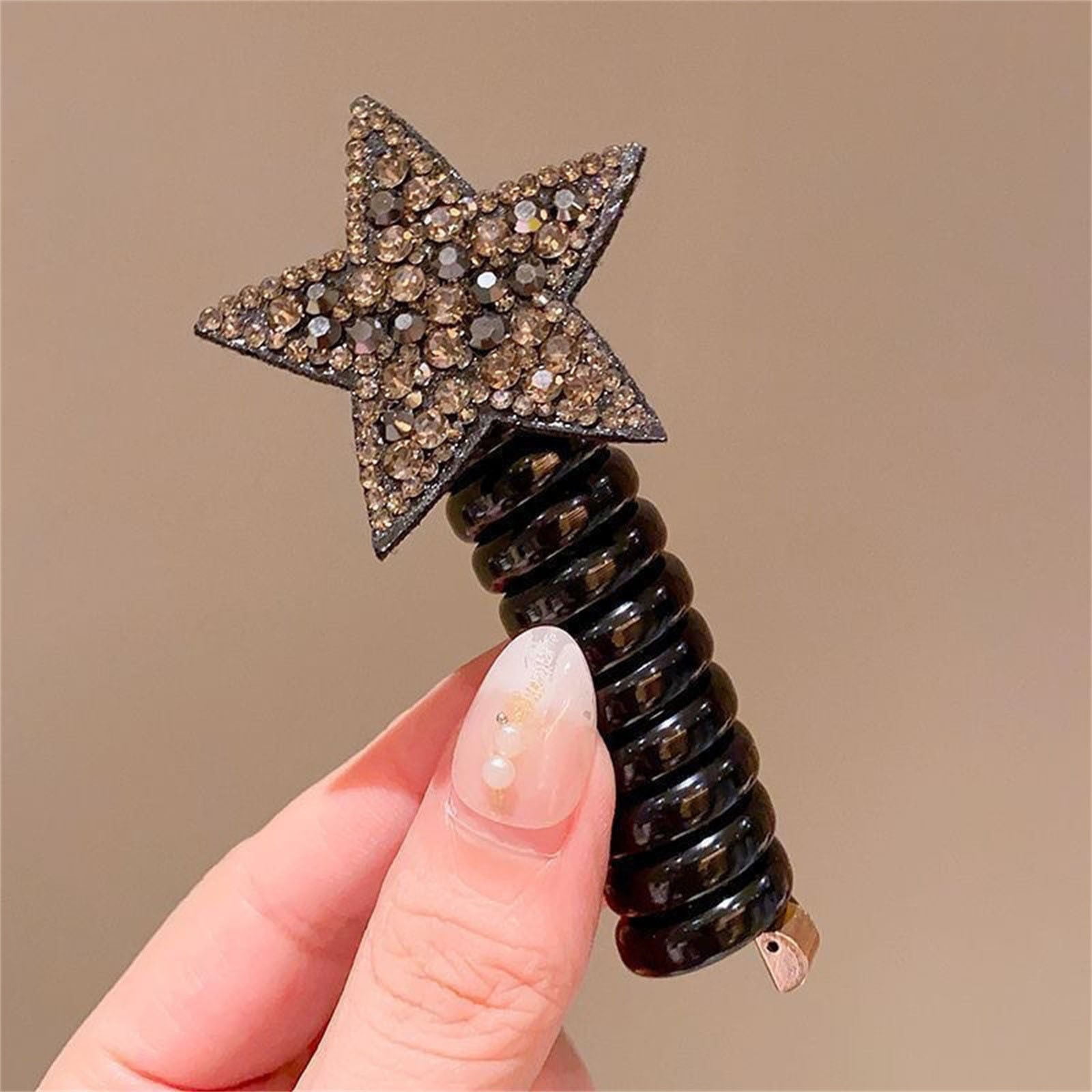 Herrnalise Star Braided Telephone Wire Hair Bands, 2024 New Phone Cord ...
