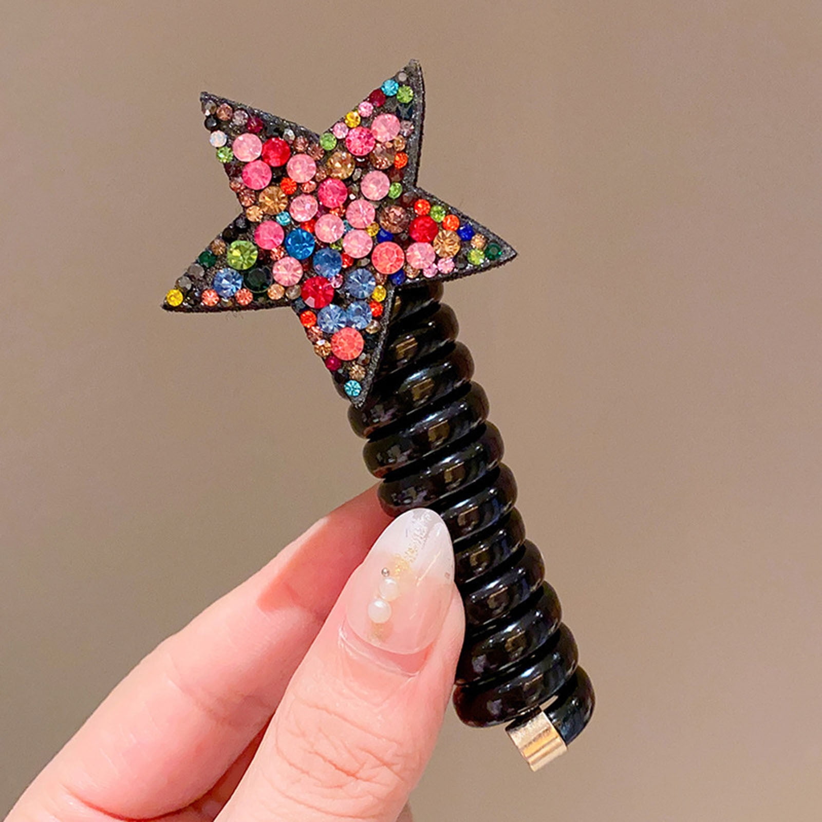 Herrnalise Star Braided Telephone Wire Hair Bands, 2024 New Phone Cord ...