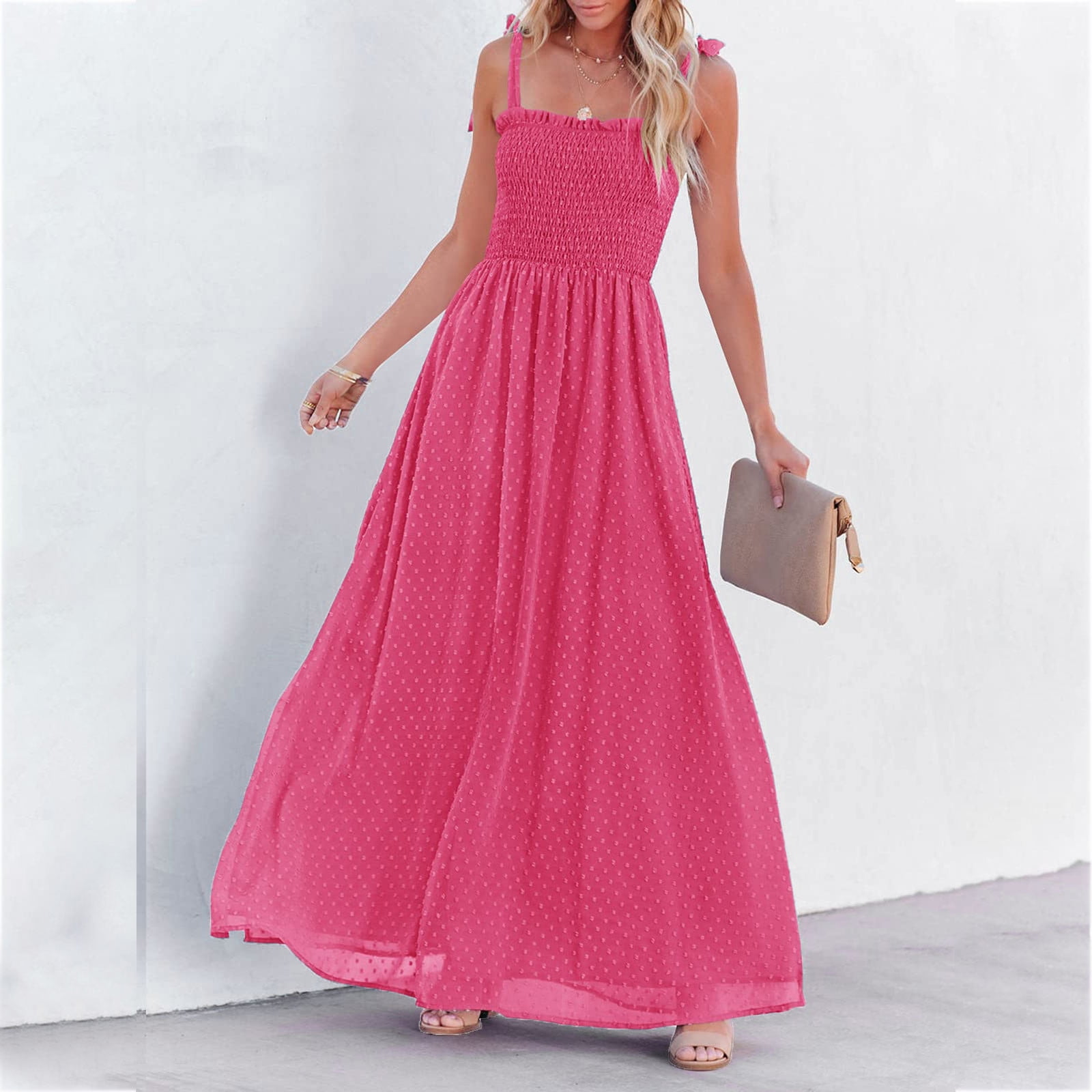 Herrnalise Summer Dresses for Women 2024 Trendy Elegant Sleeveless ...