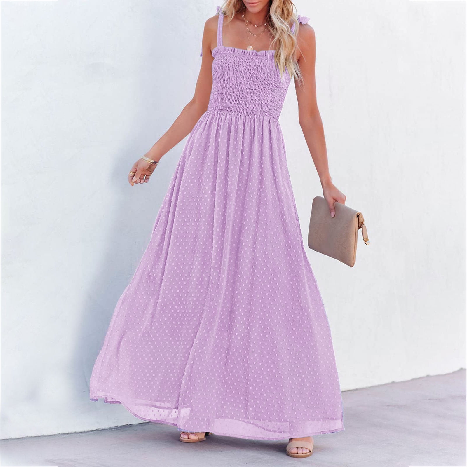 Herrnalise Summer Dresses for Women 2024 Trendy Elegant Sleeveless ...