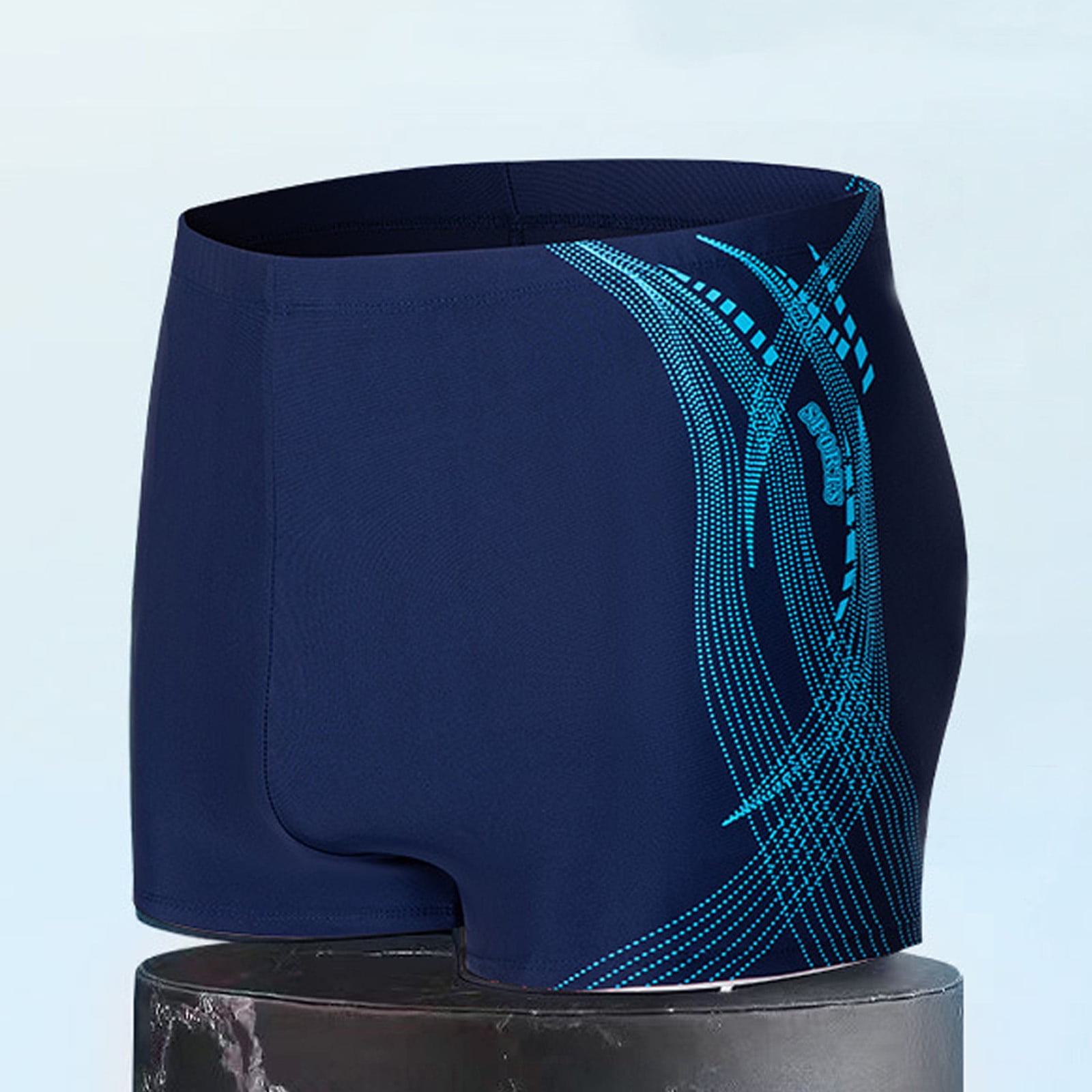 Herrnalise Swim Jammers for Men Square Leg Swimsuit Athletic Training ...