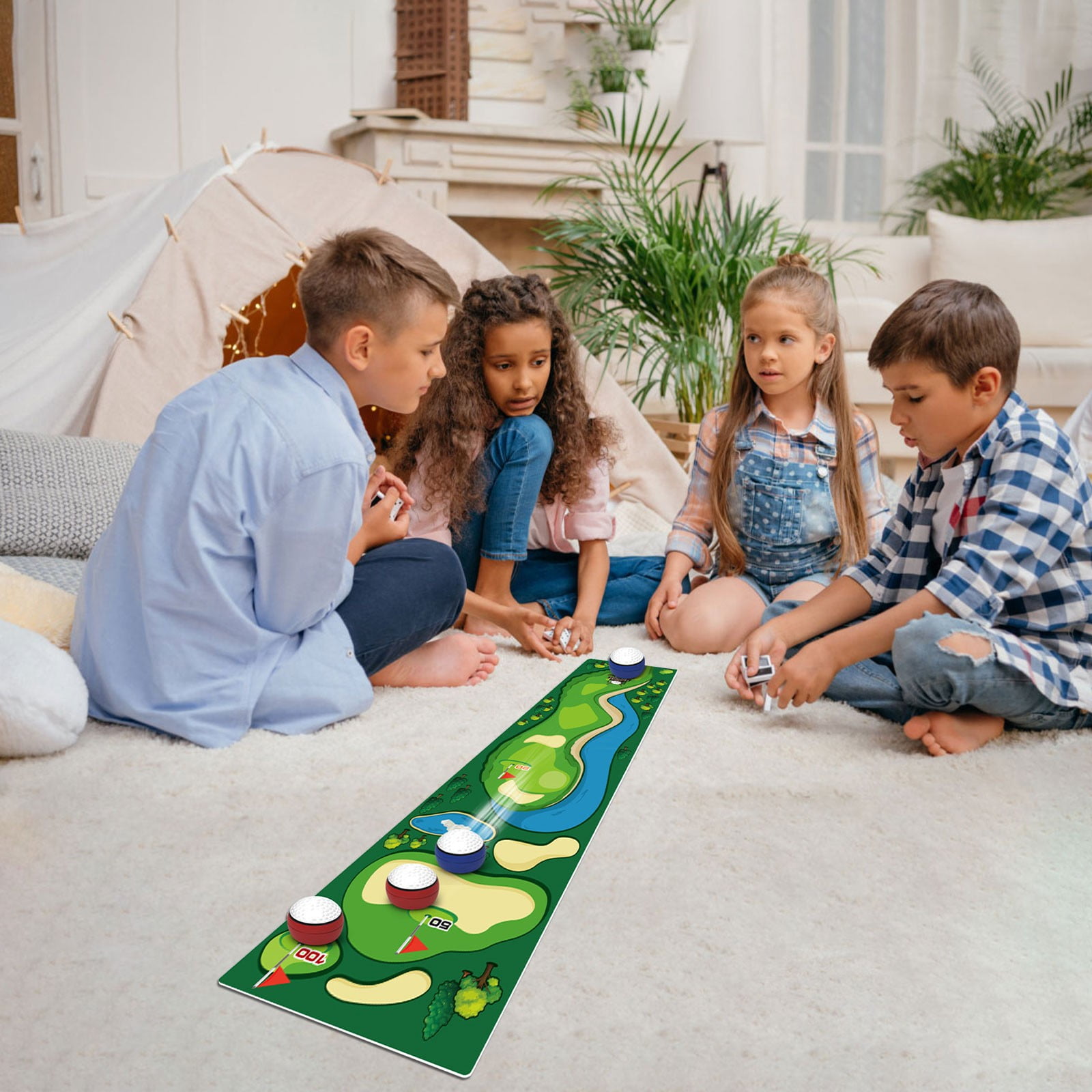 Herrnalise Tabletop Golf Game for Kids, Adults & Family. Fun Indoor ...