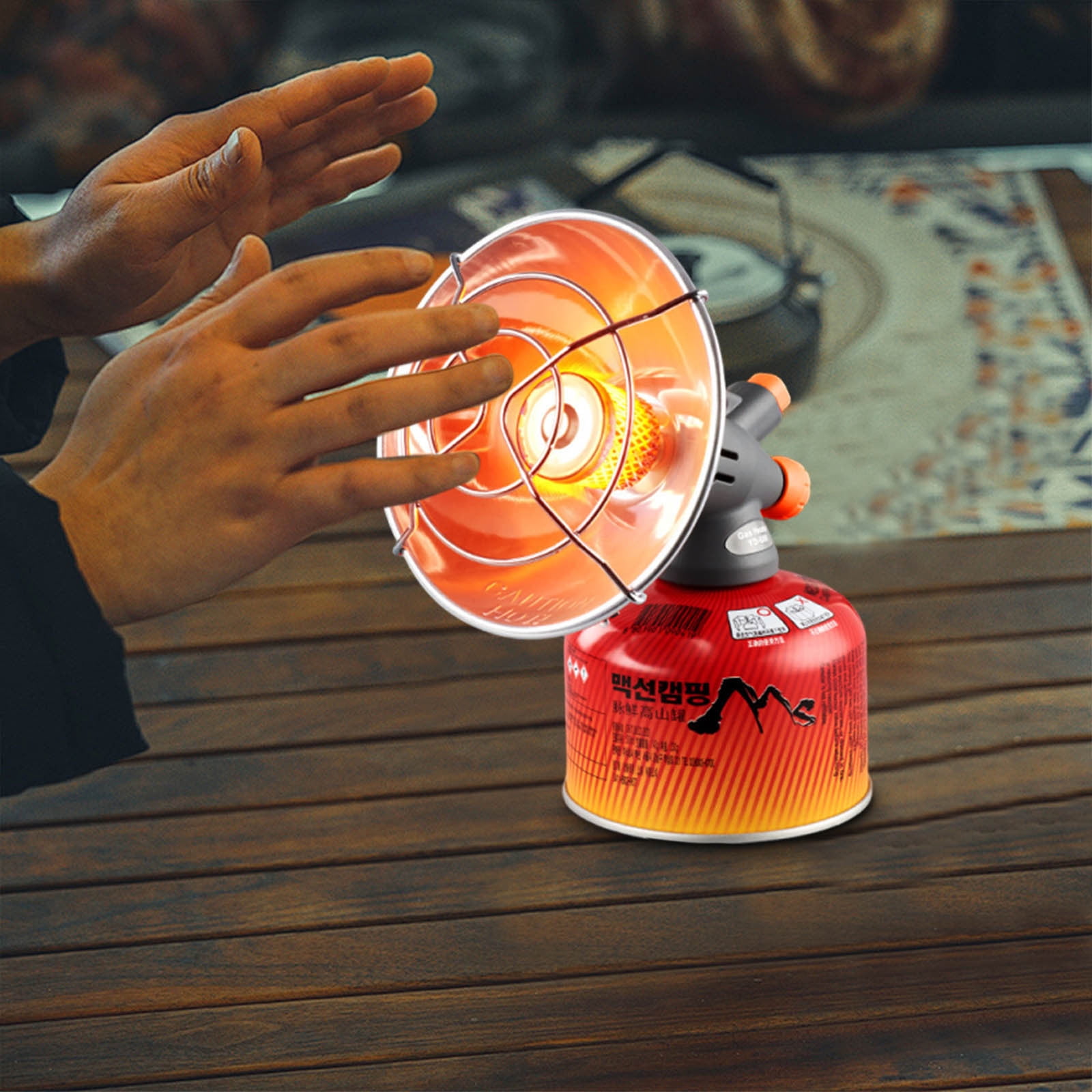 Herrnalise Tent Heater for Camping, 4,300 BTU 2 In 1 Portable Propane ...