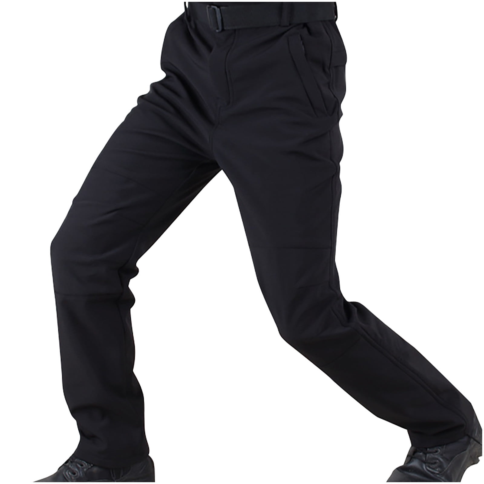 Herrnalise Thicken Mens Winter Fleece Lined Cargo Pant Windproof ...