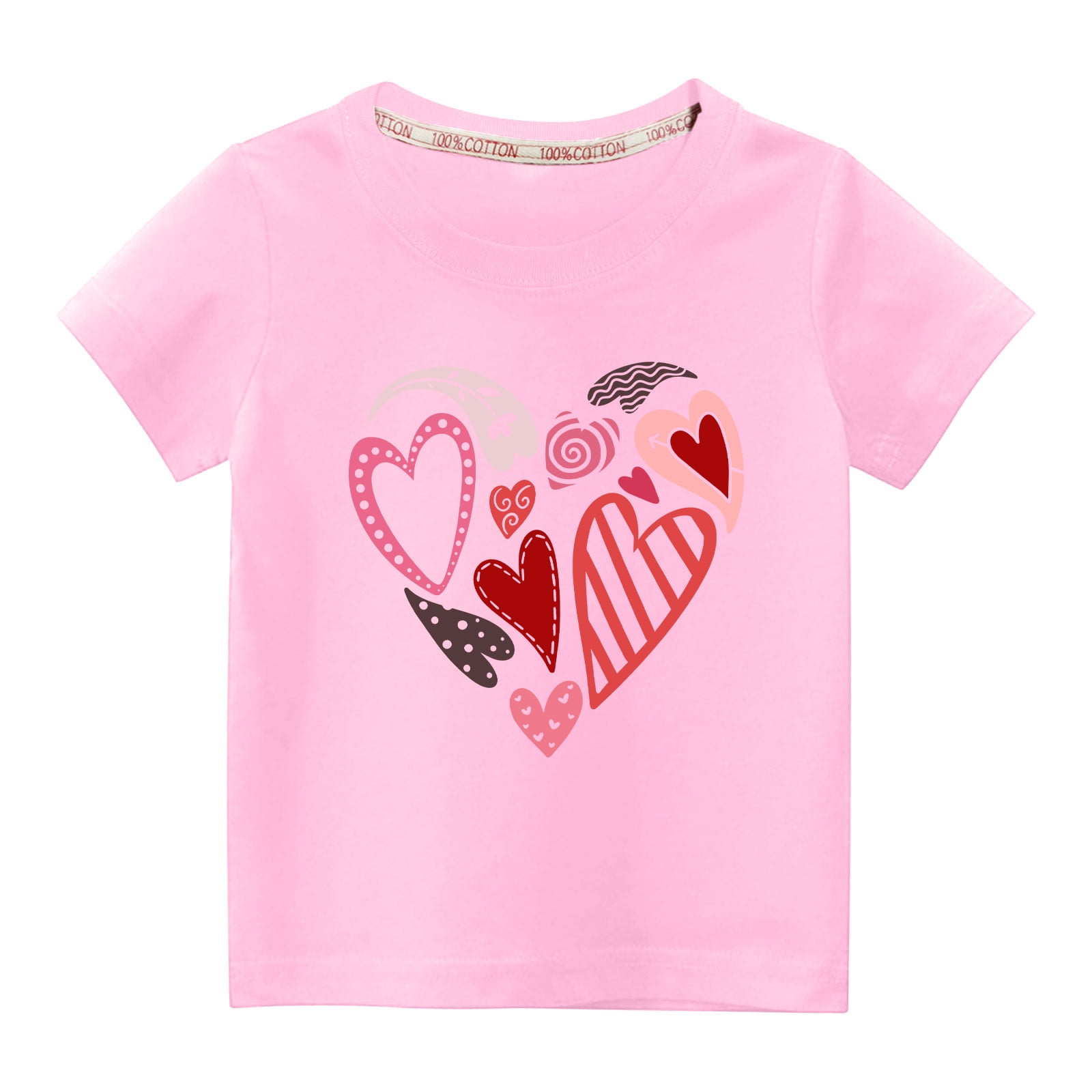 Herrnalise Toddler Kids Boys Girls Fashion Valentines Day Shirt Red ...