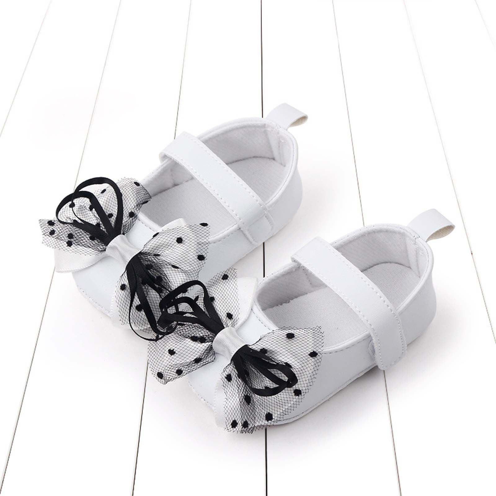 Herrnalise Toddler Shoes Baby Girls Cute Fashion Bow Non-slip Soft ...