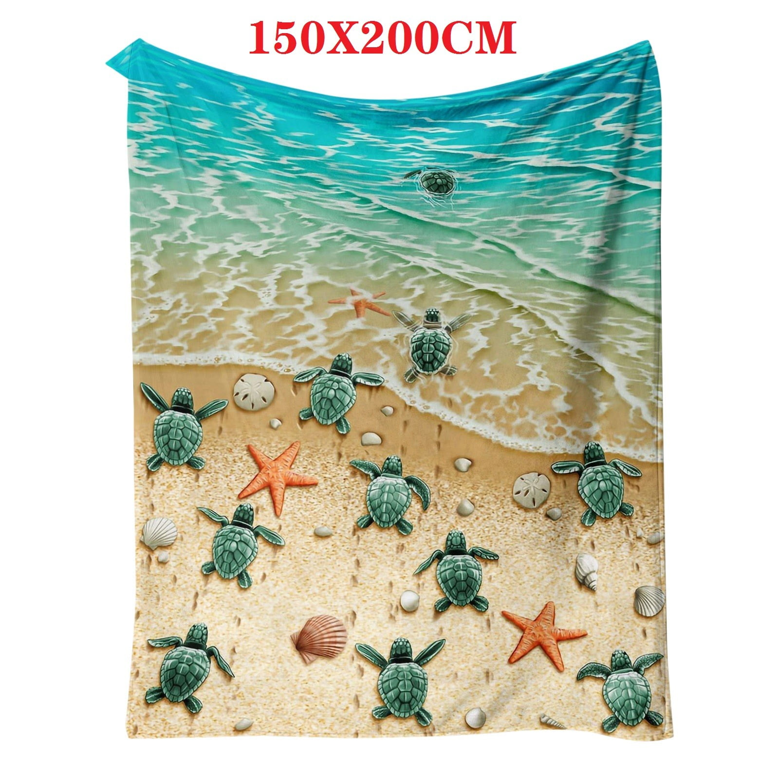 Herrnalise Turtle Blanket Ocean Sea Turtle Throw Blanket Turtle Printed ...