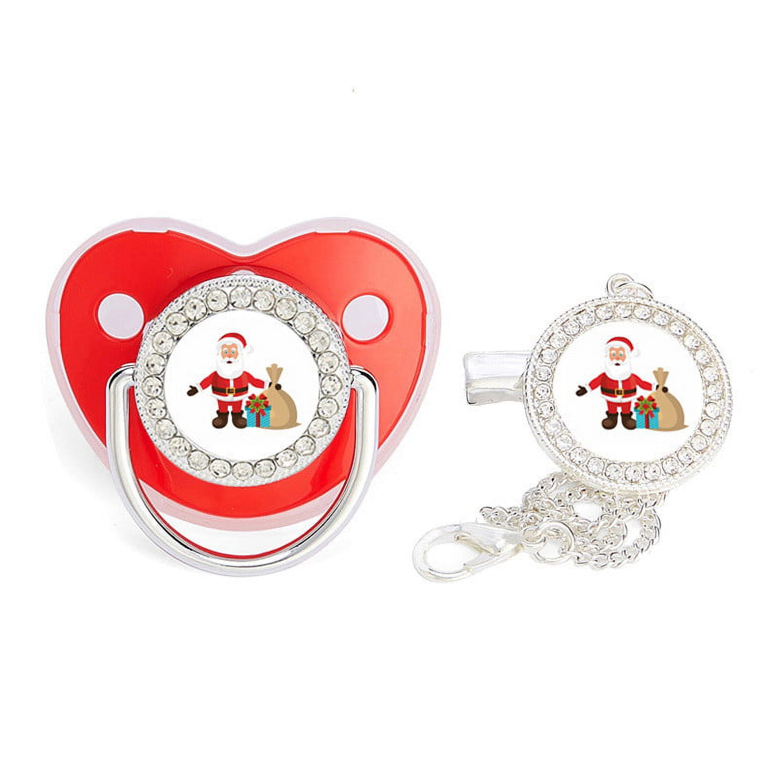Herrnalise Ultra-Light Silicone Pacifier Christmas Baby Pacifier ...