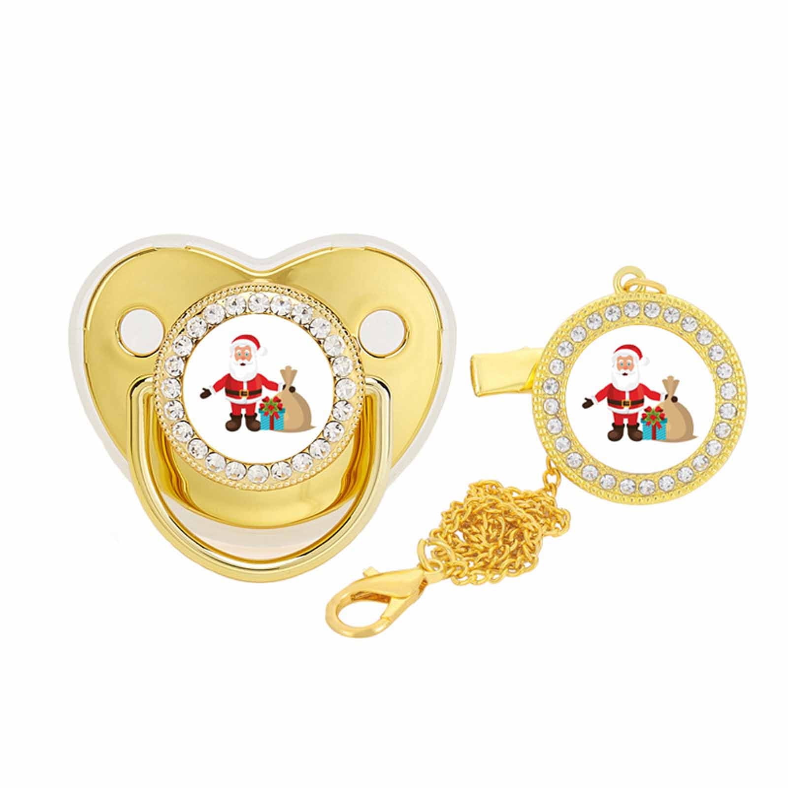 Herrnalise Ultra-Light Silicone Pacifier Christmas Baby Pacifier ...