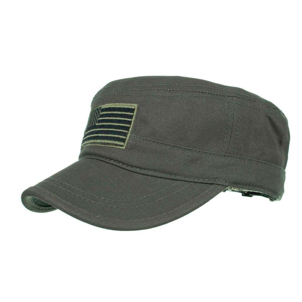 Herrnalise Washed Cotton Military Caps Cadet Caps Unique Design Vintage ...