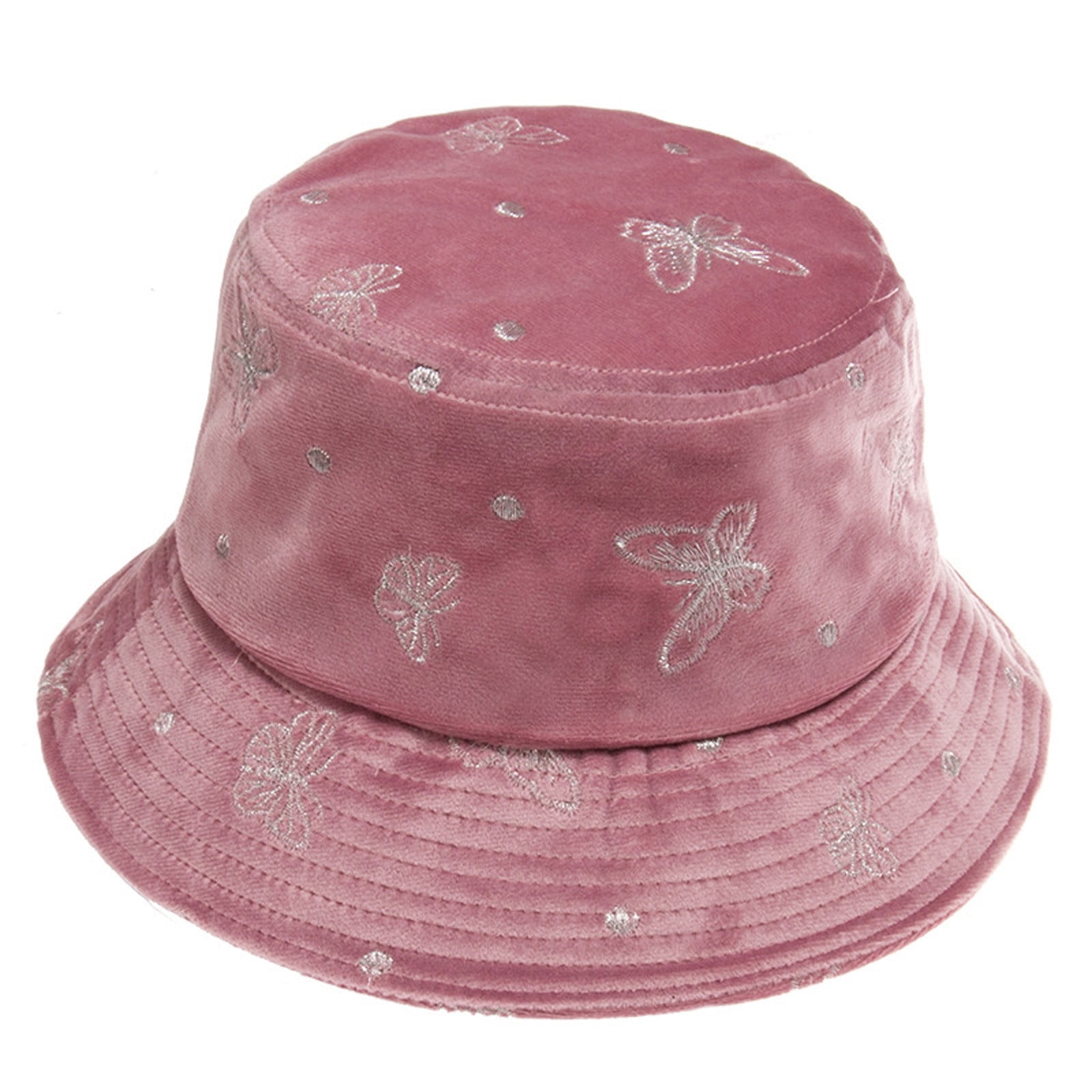 Herrnalise Women Fashion Bucket Sun Hat Butterfly Floppy Fishman Hat ...