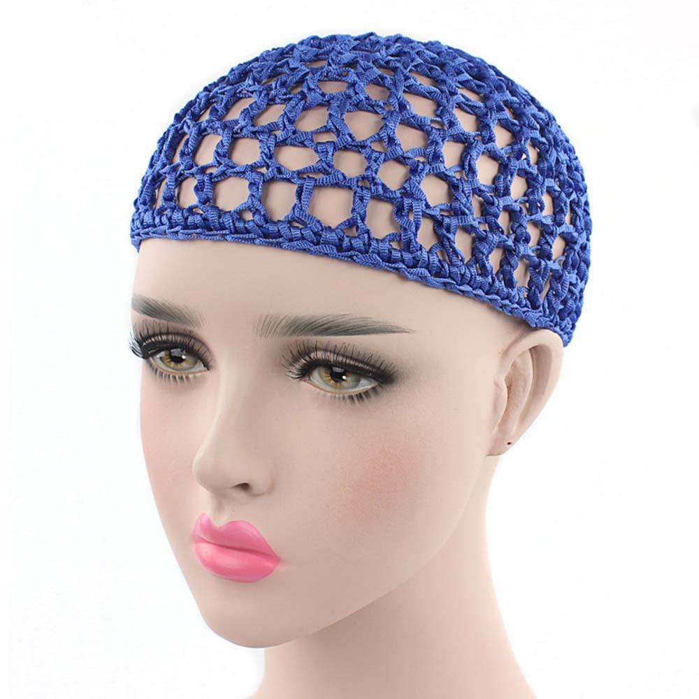 Herrnalise Women Hand Crochet Hair Woven Hair Net Hair Cap Night Cap ...