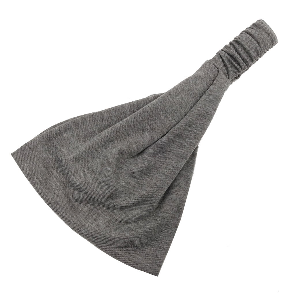 SDJMa Women Solid Color Headband Elastic Head Wrap H Band Bandana ...