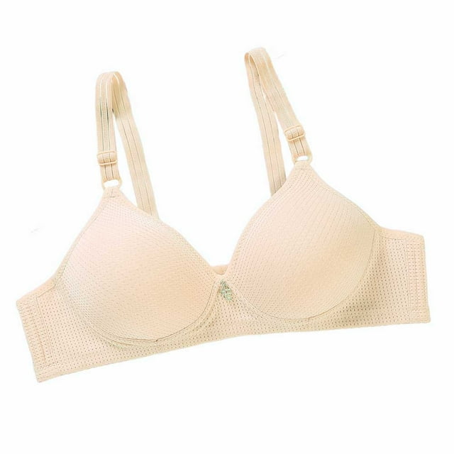 Herrnalise Women's Lace Edge Vertical Stripe Back Bra Padded Bra ...