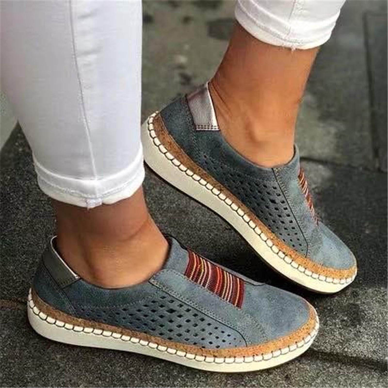 Herrnalise Women's Slip On Shoes Slip-On Comfort Fashion Comfortable ...