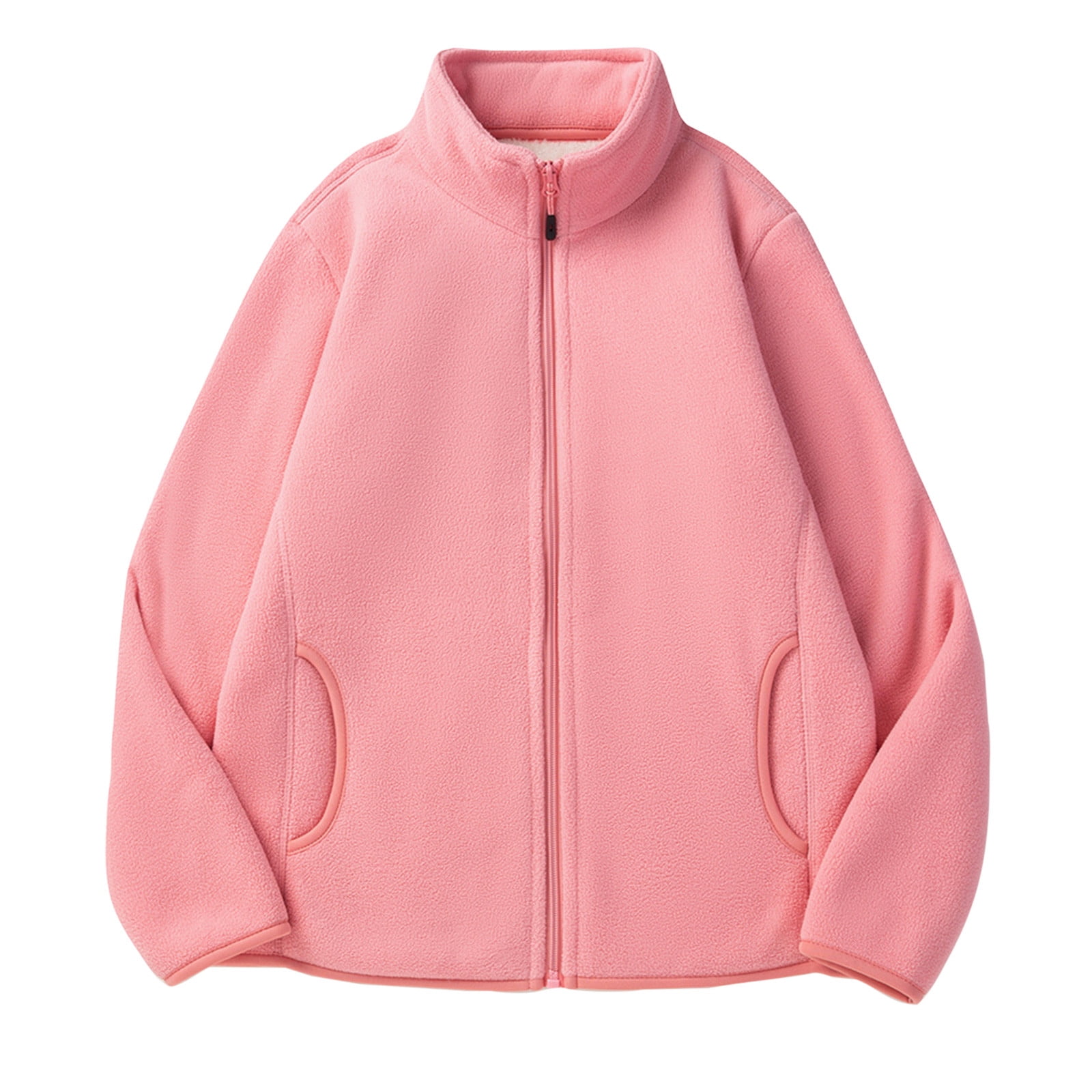 Herrnalise Women's Zip Up Fleece Jacket, Long Sleeve Warm Soft Polar ...