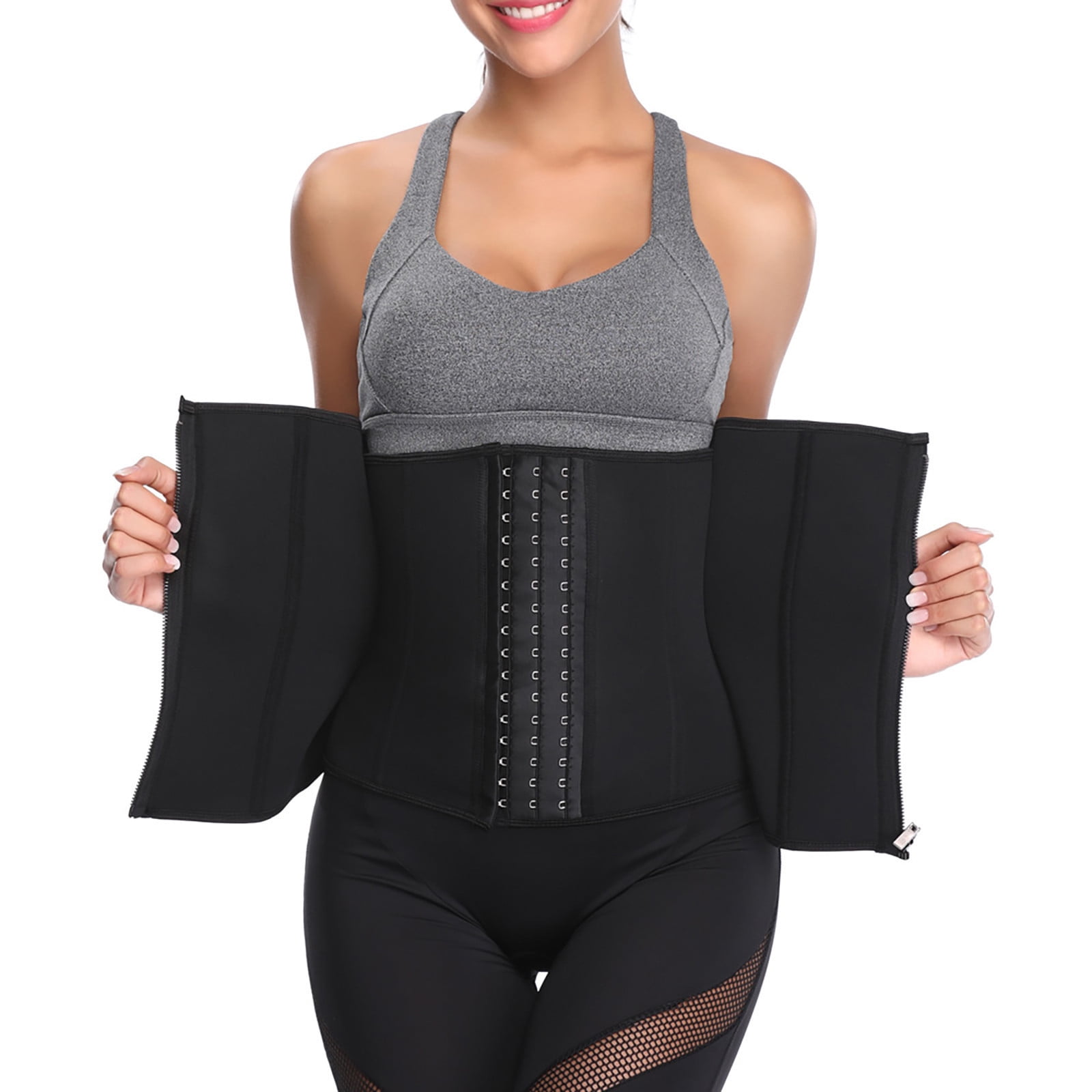 SDJMa Womens' Waist Trainer Shapewear Solid Tummy Control Waist Cincher ...