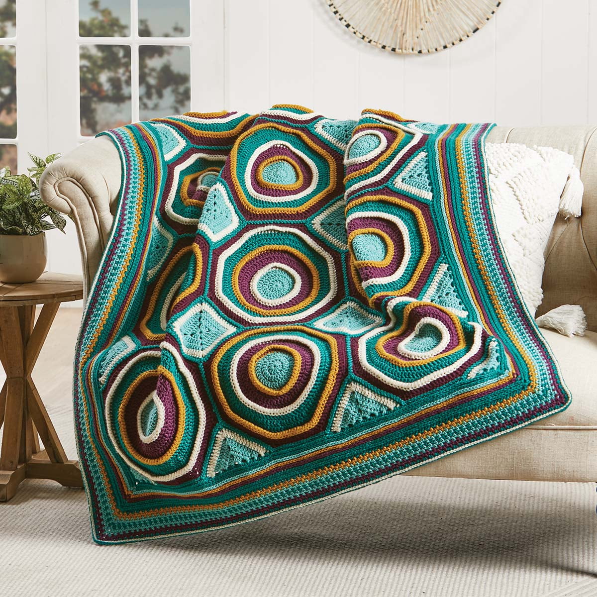 Herrschners® Autumn Aura Afghan Crochet Kit - Walmart.com