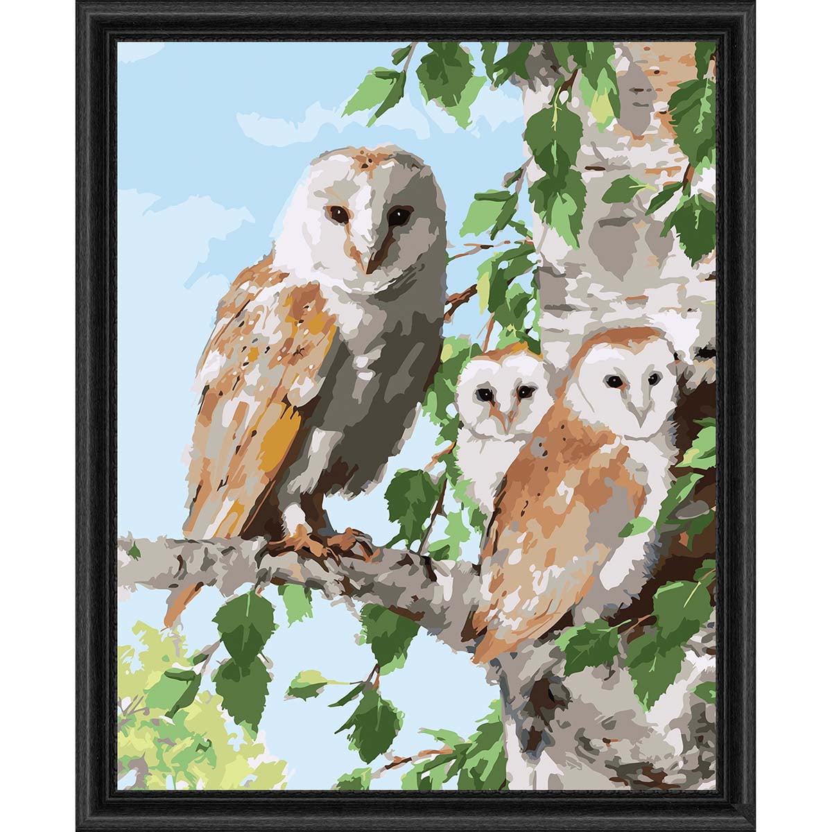 Herrschners® Barn Owl Family Paint by Number Kit - Walmart.com