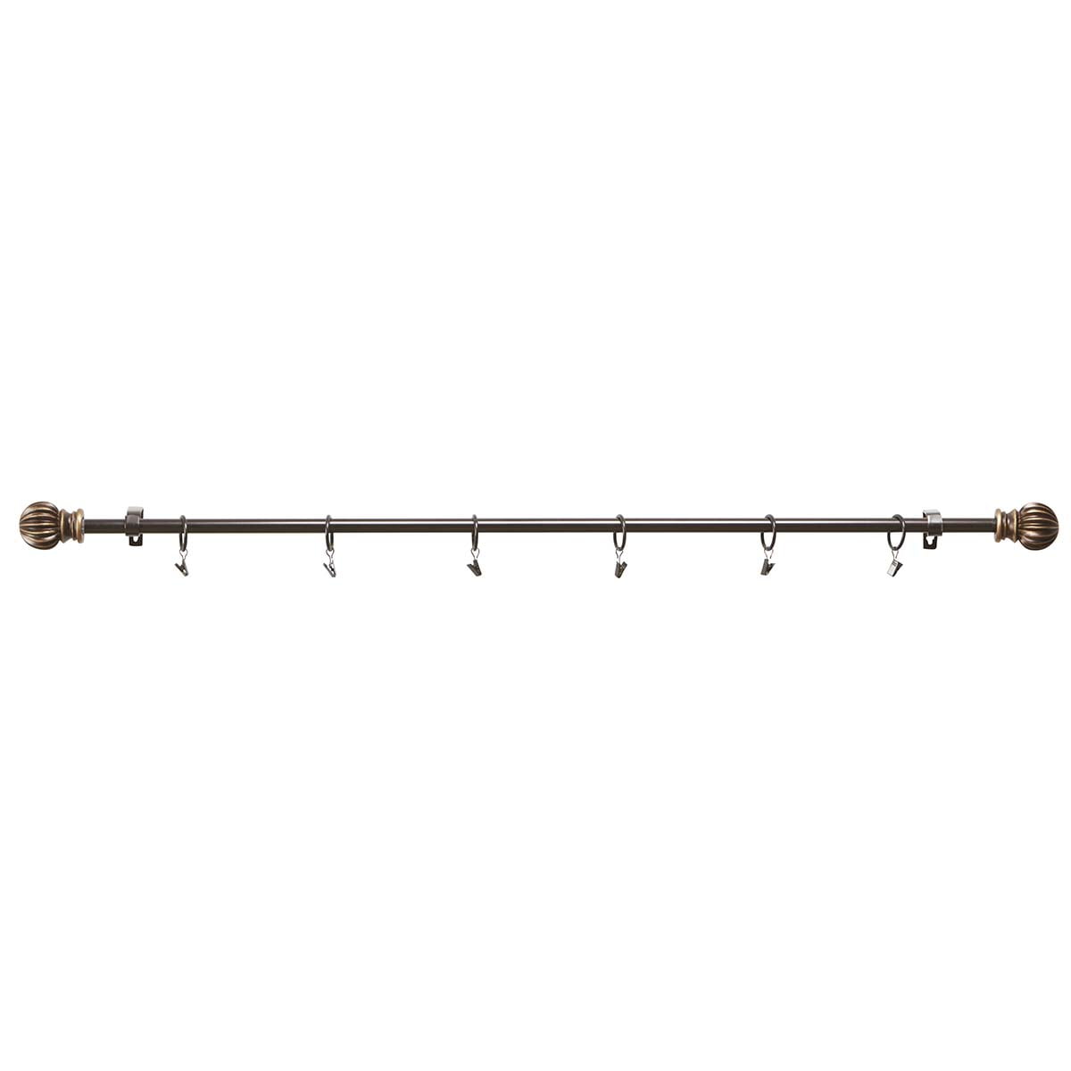 Herrschners® Bronze Finial Rod with Clips Hanger - Walmart.com