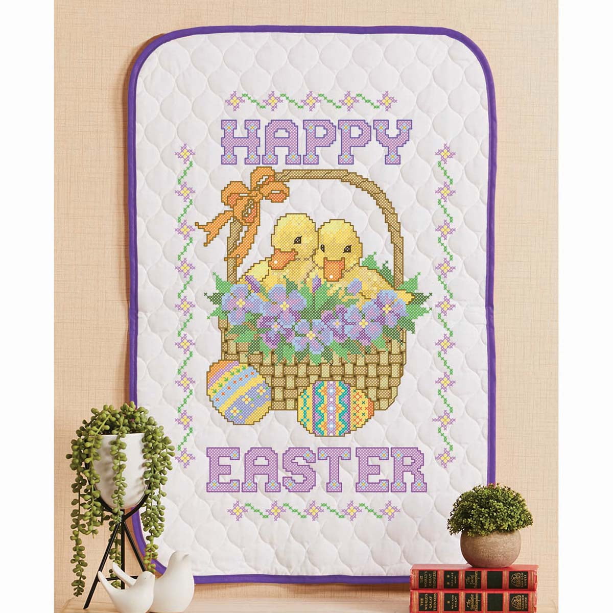 Herrschners® Easter Ducklings Wall Hanging Stamped Cross-Stitch Kit - Walmart.com