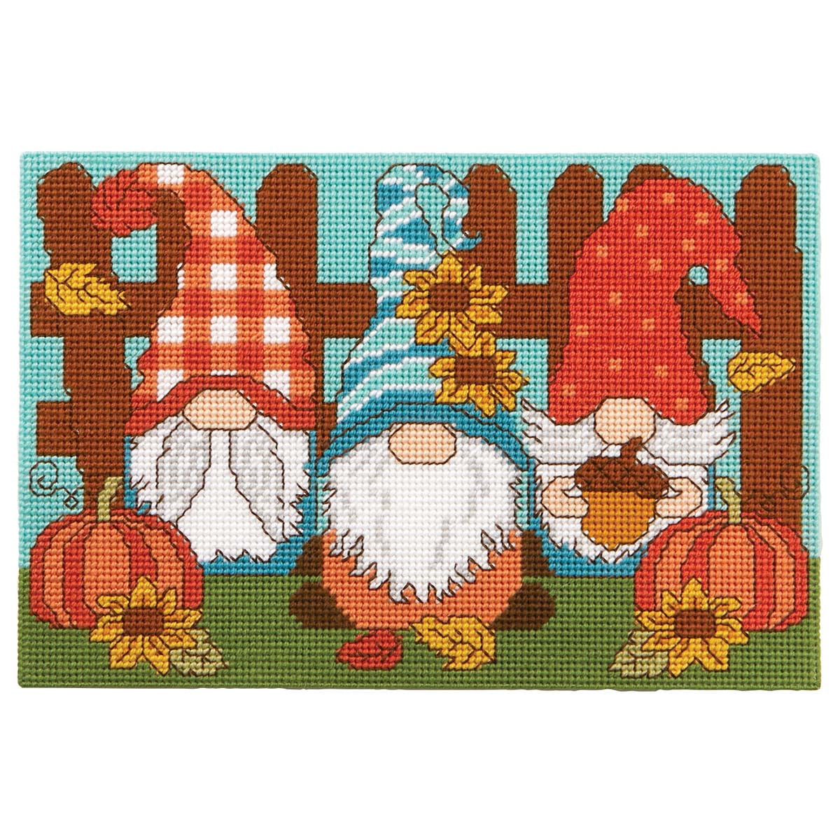 Herrschners® Fall Y'all Gnomes Wall Hanging Plastic Canvas Kit ...
