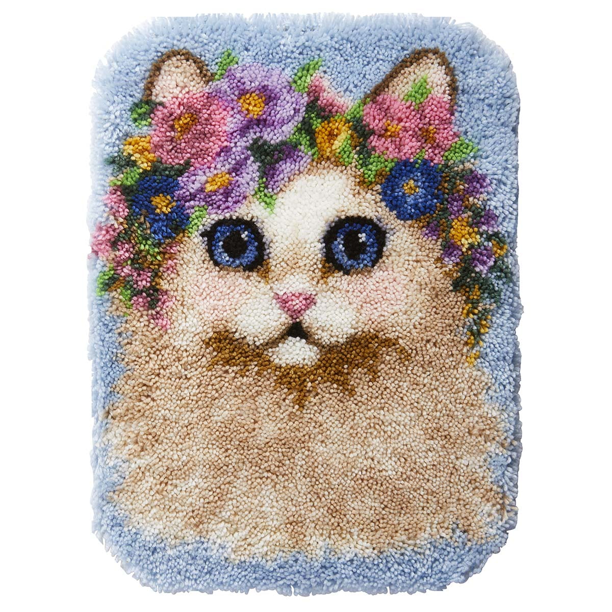 Herrschners® Floral Cat Latch Hook Kit - Walmart.com