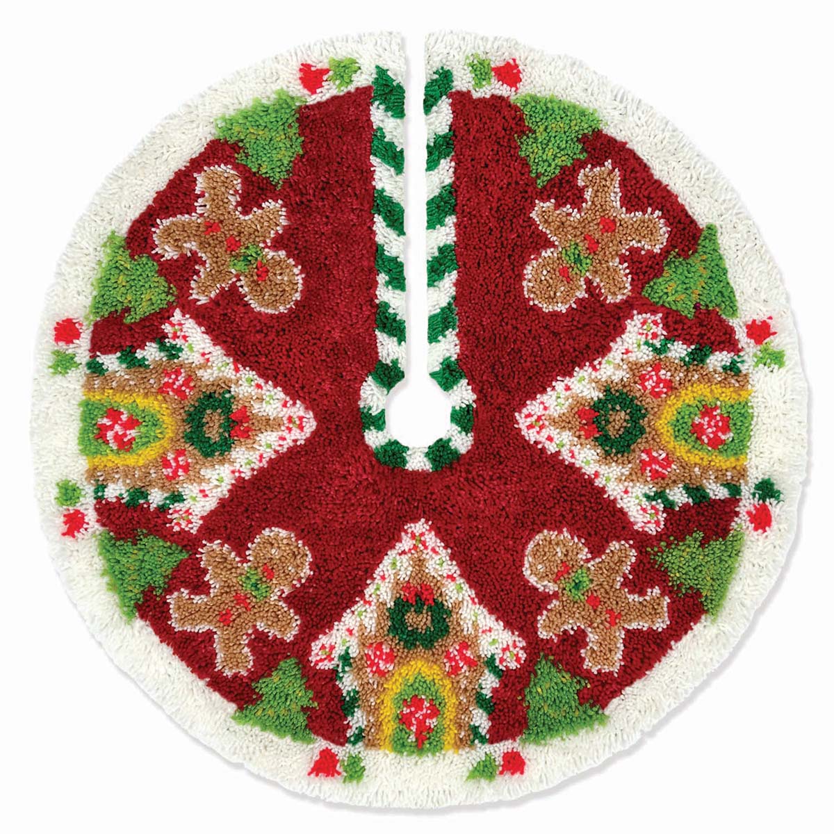 Herrschners® Gingerbread Alley Tree Skirt Latch Hook Kit - Walmart.com