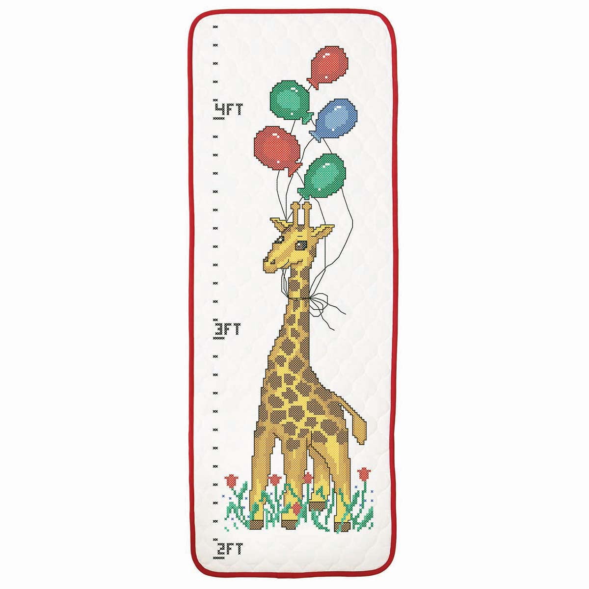 Herrschners® Giraffe Growth Chart Stamped Cross-Stitch Kit - Walmart.com