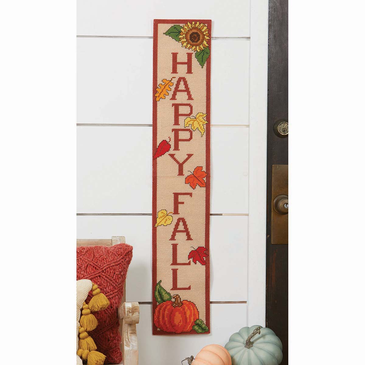 Herrschners® Happy Fall Porch Board Plastic Canvas Kit - Walmart.com