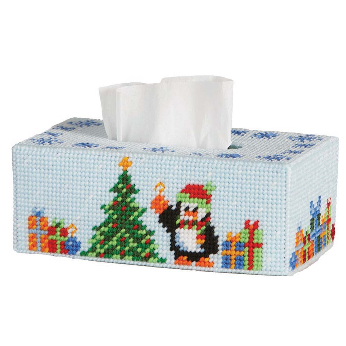 Herrschners® Holiday Decorating Tissue Box Plastic Canvas Kit - Walmart.com