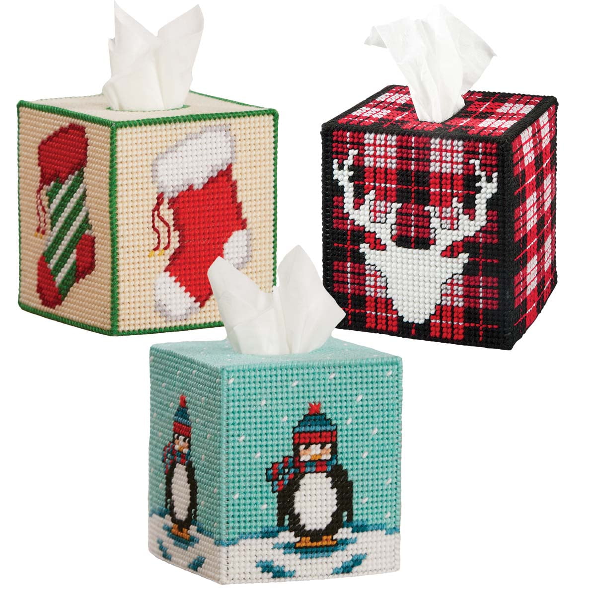 Herrschners® Holiday Tissue Box Set Plastic Canvas - Walmart.com