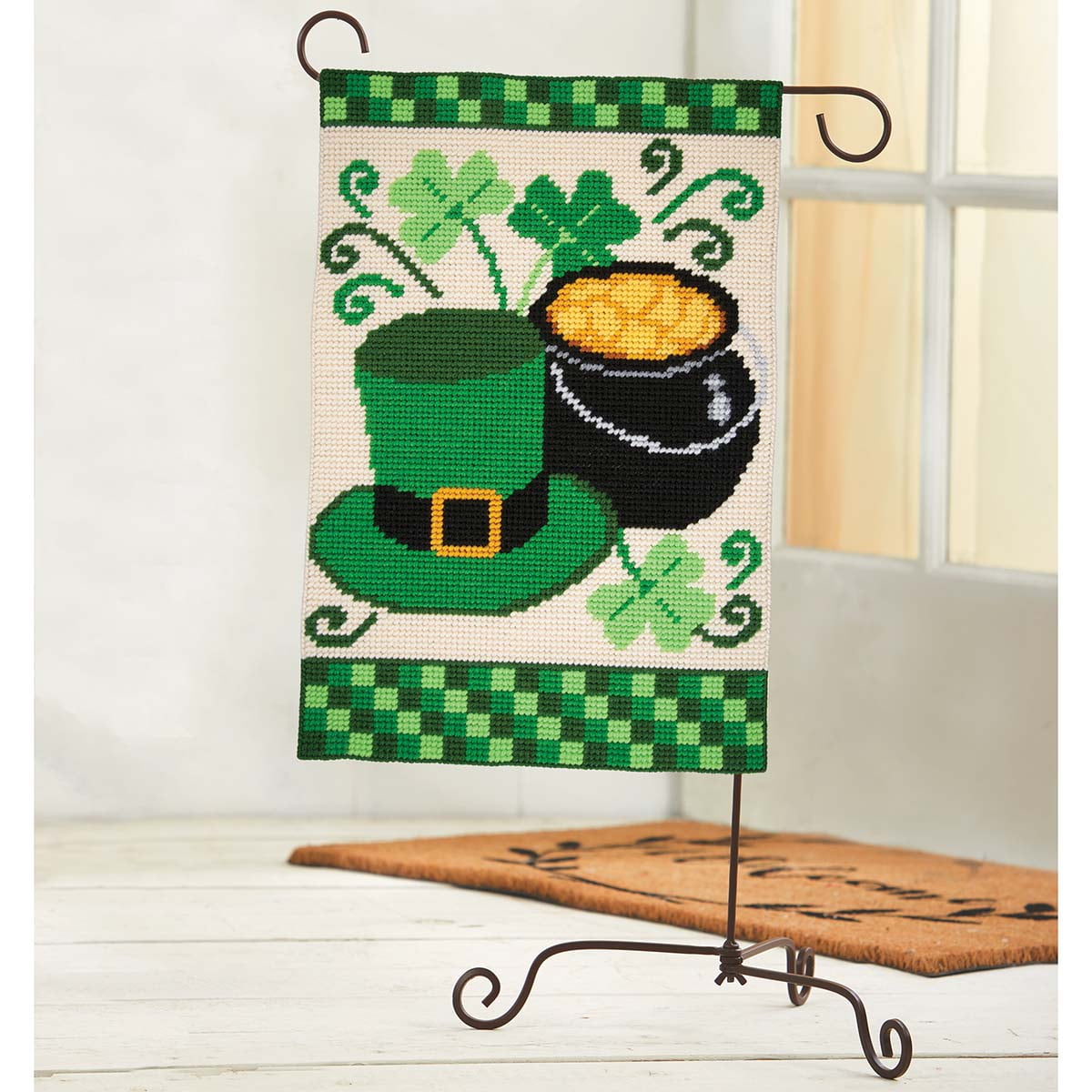 Herrschners® Luck of the Irish Kit & Stand Plastic Canvas - Walmart.com