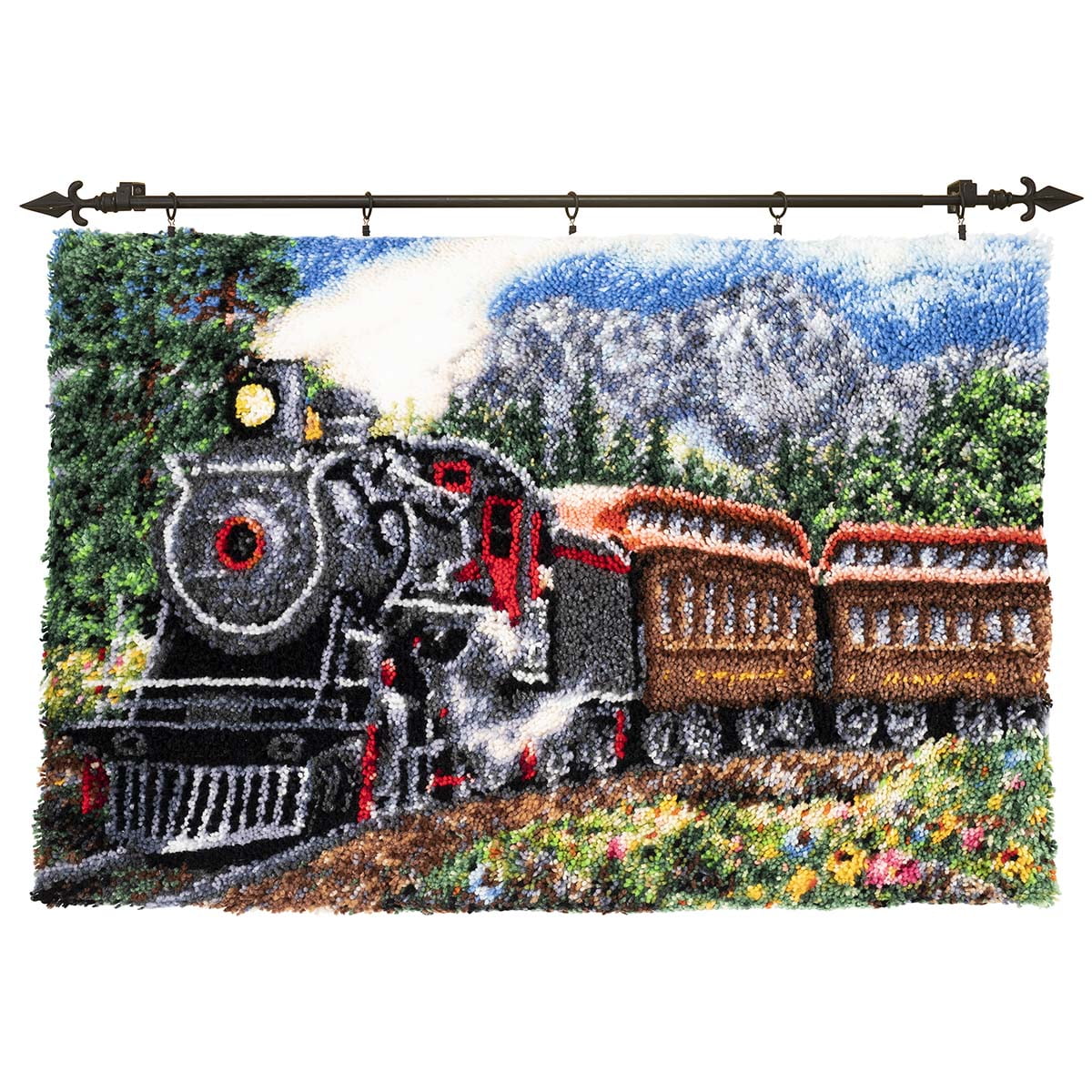 Herrschners® Mountain Train Kit & Hanger Latch Hook Kit - Walmart.com