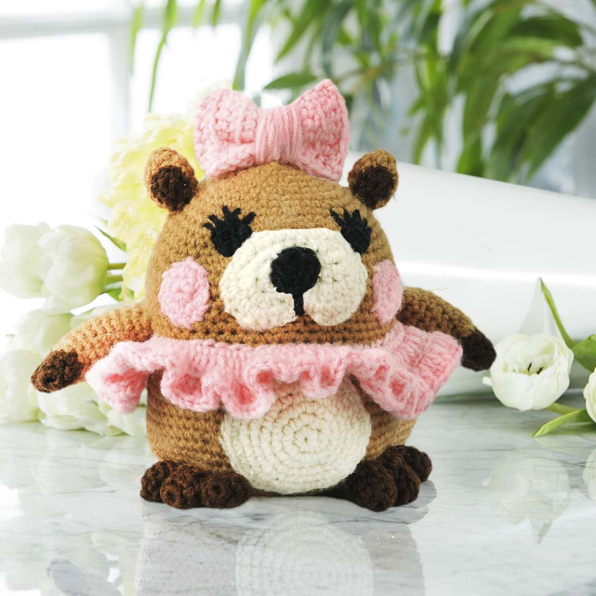 Herrschners® Mrs. Stash the Groundhog Crochet Kit - Walmart.com